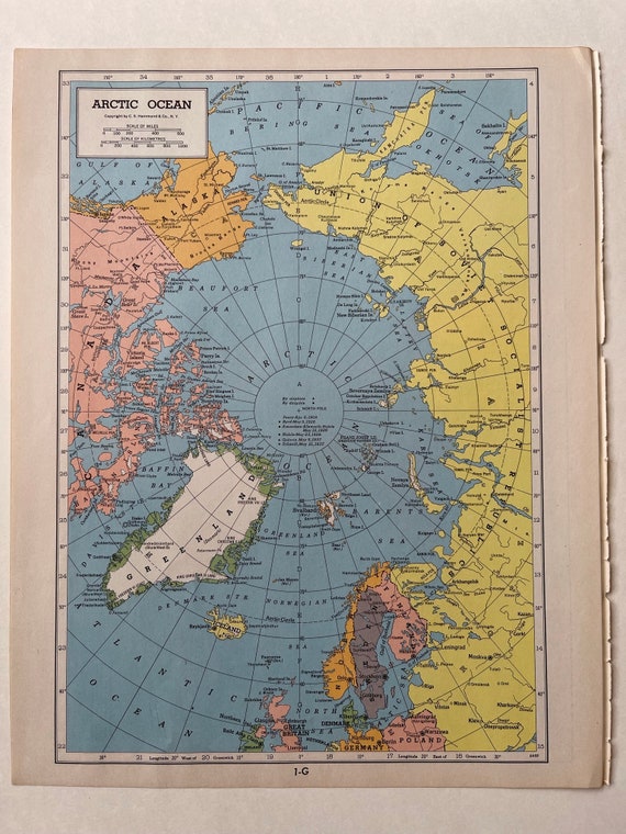 World Map Arctic Ocean