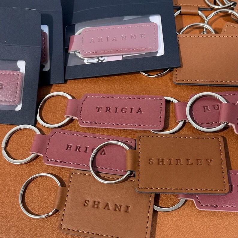 Embossed Name Keychain - Etsy