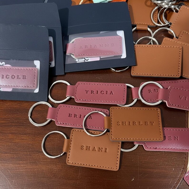 Embossed Name Keychain - Etsy