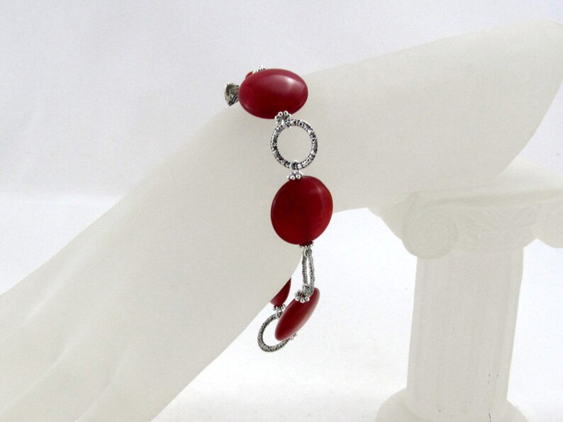 Red Ruby Bracelet Birthstone Bracelet Red Bracelet Gemstone - Etsy