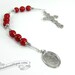 Saint Rita Chaplet Red Rosary St Rita Rosaries Pocket Rosary ...