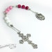 Saint Rita Chaplet Pink Rosary St Rita Rosaries Pocket Rosary - Etsy