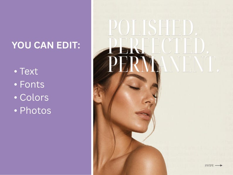 20 Instagram Post & Carousel Templates | Beauty Salon Social Media ...