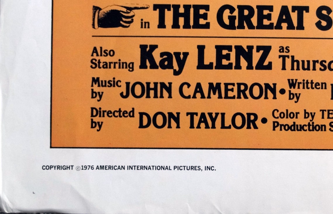 Great Scout and Cathouse Thursday. 1976 Original 27"x41" Movie Poster ...