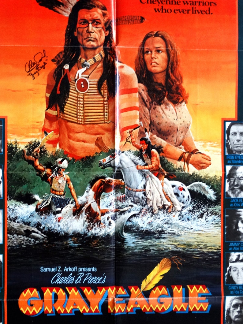 Grayeagle. 1977 Original 27x41 US Movie Poster. In-person Alex Cord Autograph.great Native ...