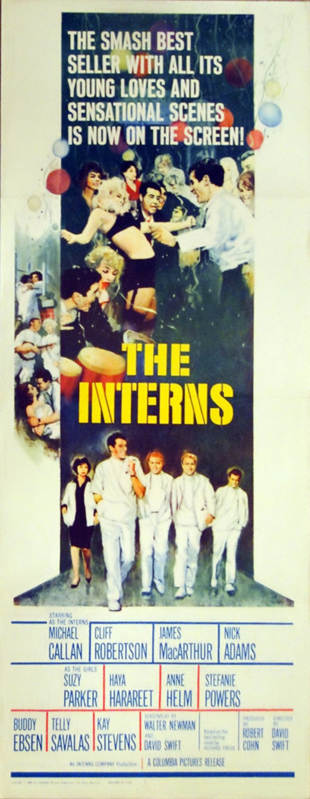 Interns, The. 1962 Original 14"x36" US Movie Poster. Michael Callan ...