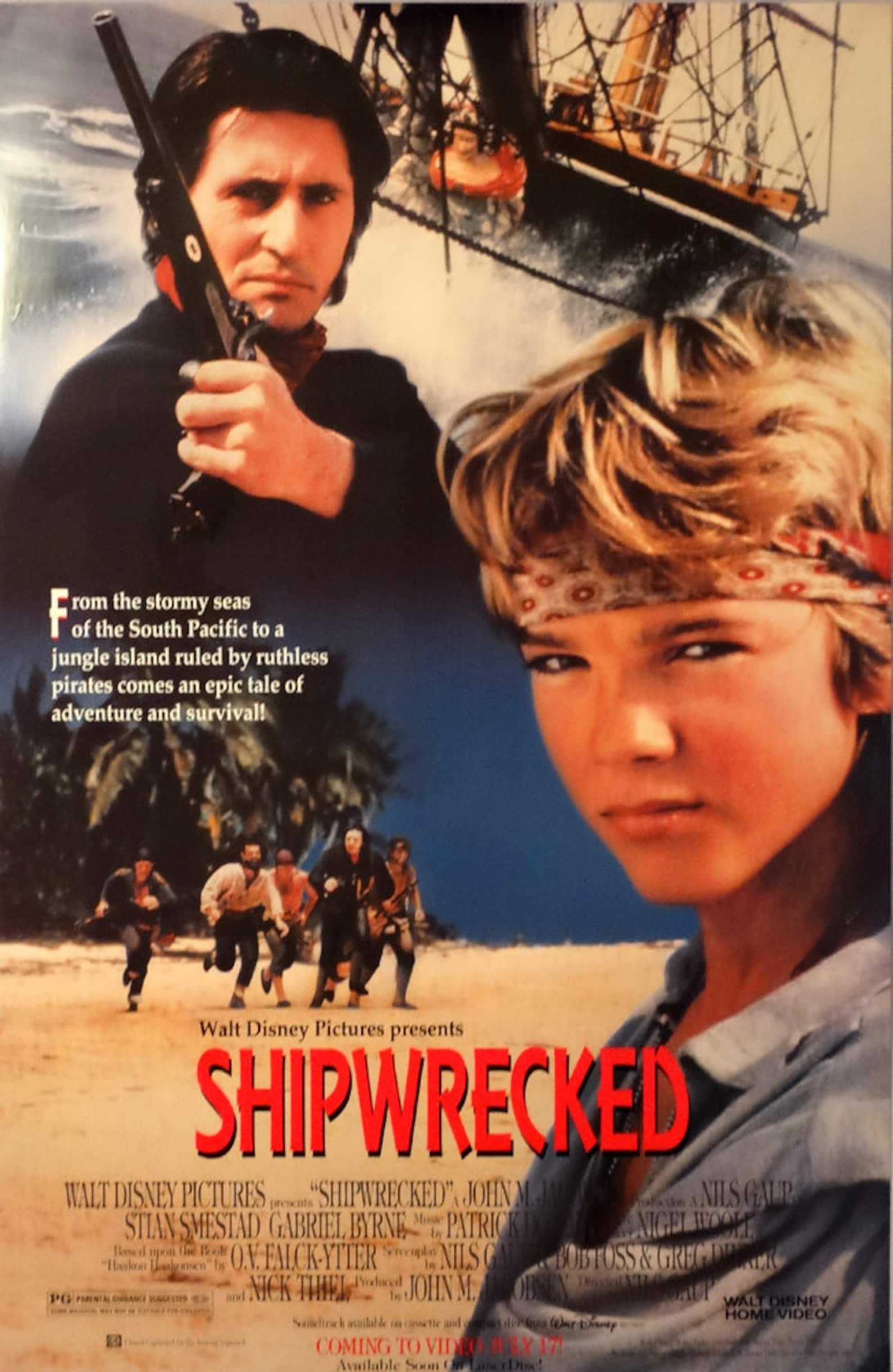 Shipwrecked. 1990 Original U.S. 26 X 40 Video Poster. Walt Disney ...