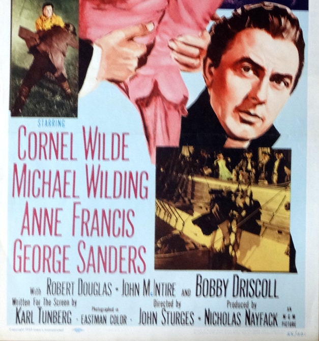 Scarlet Coat, The. 1955 Original US 14x36 Theater Movie Poster. Cornel ...