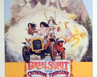 1976 the GREAT SCOUT and Cathouse Thursday, Original Lobby Card 11x14 ...