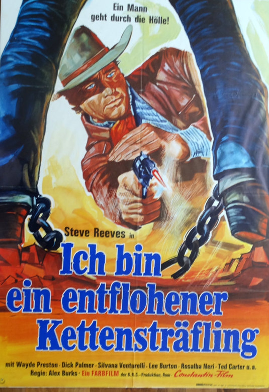 Long Ride From Hell, A. 1969 Original German 23 X 33 Theater Movie ...