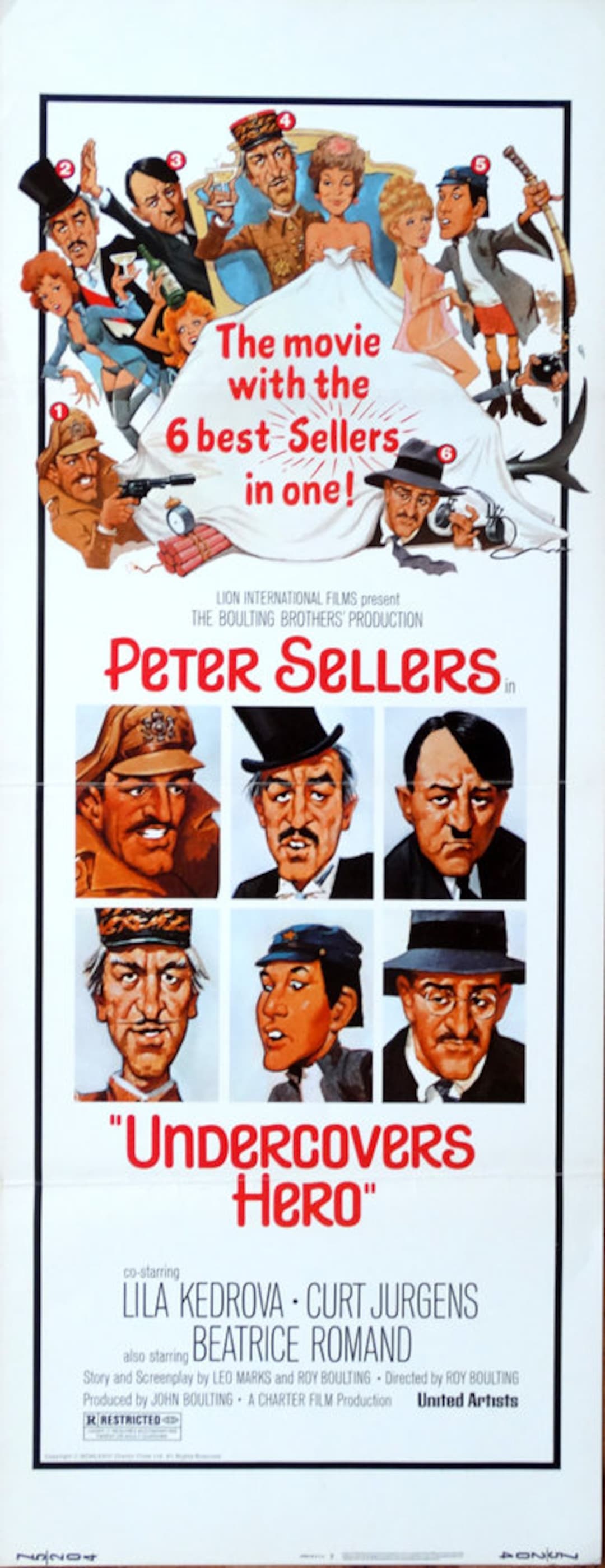 Undercovers Hero. 1975 Original 14x36 US Insert Theater Movie Poster ...