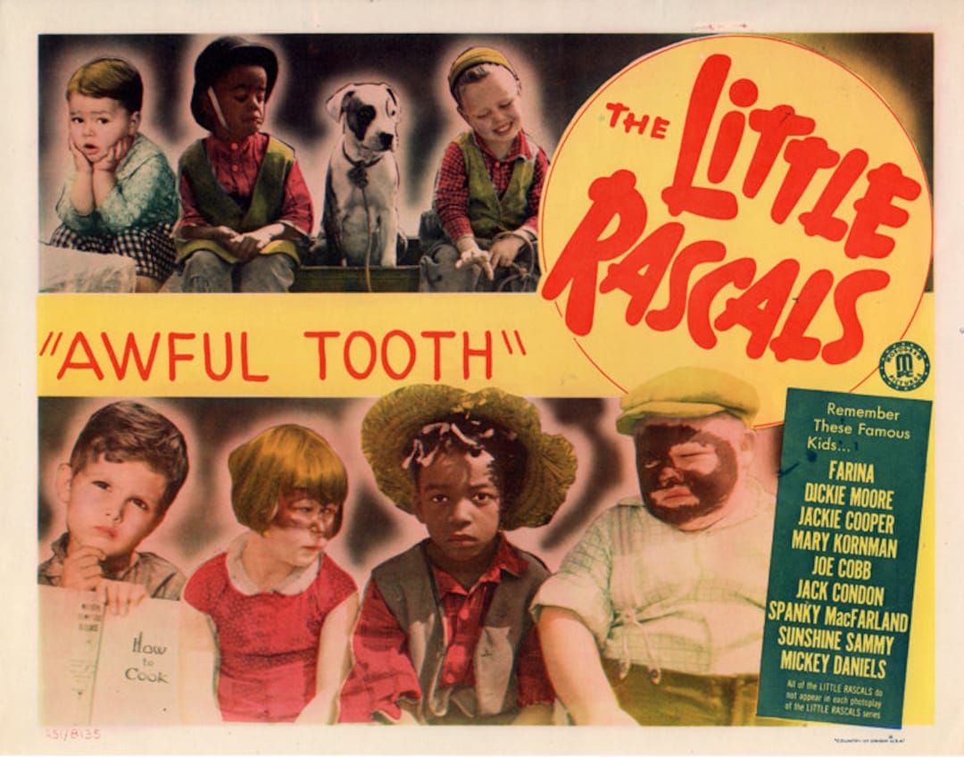 Awful Tooth,the.the Little Rascals 1950s Original Movie Poster.'spanky ...