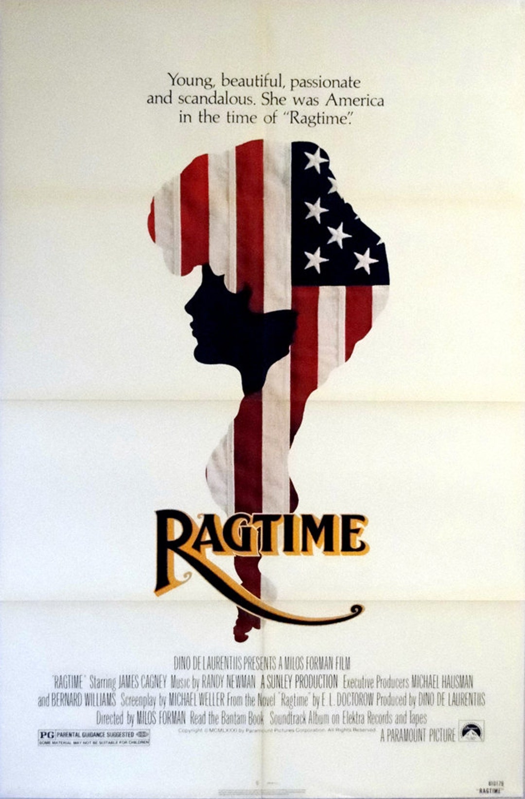 Ragtime. Original 1981 US One Sheet 27x41 Movie Poster. Neat Art. James ...