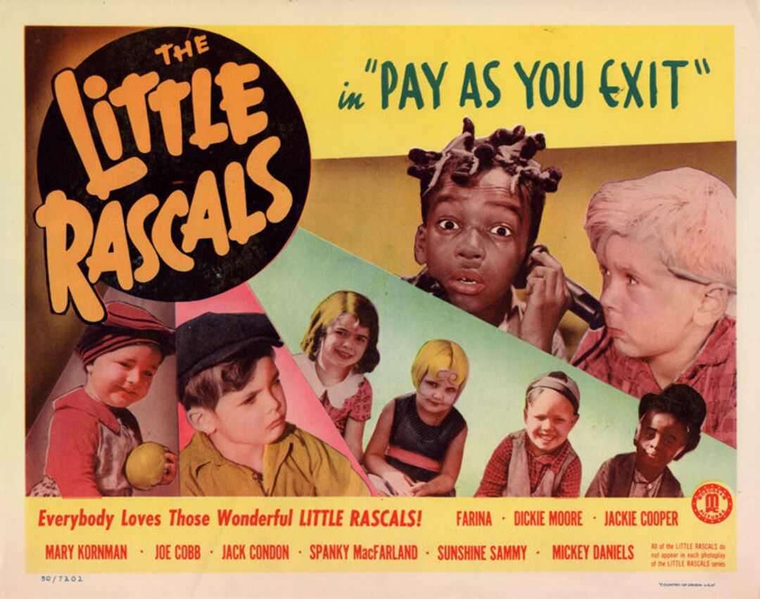 Pay as You Exit. the Little Rascals 1950's Original Movie Poster ...