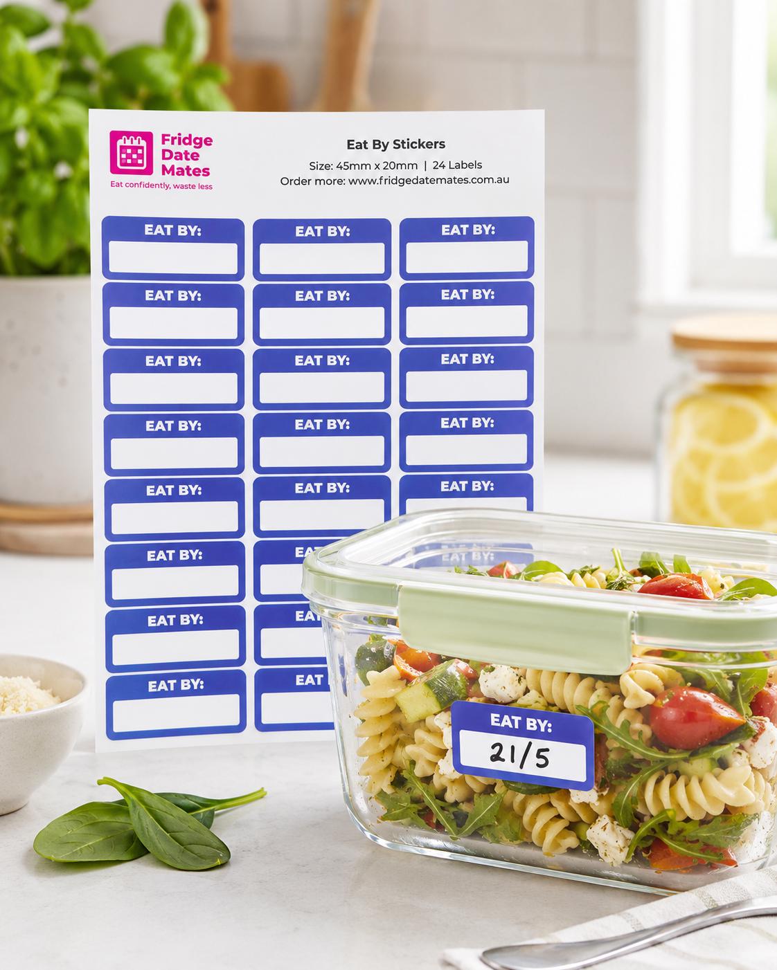 Vinyl Fridge Food Labels – Leftover Storage, Freezer Safe Bundle Packs ...