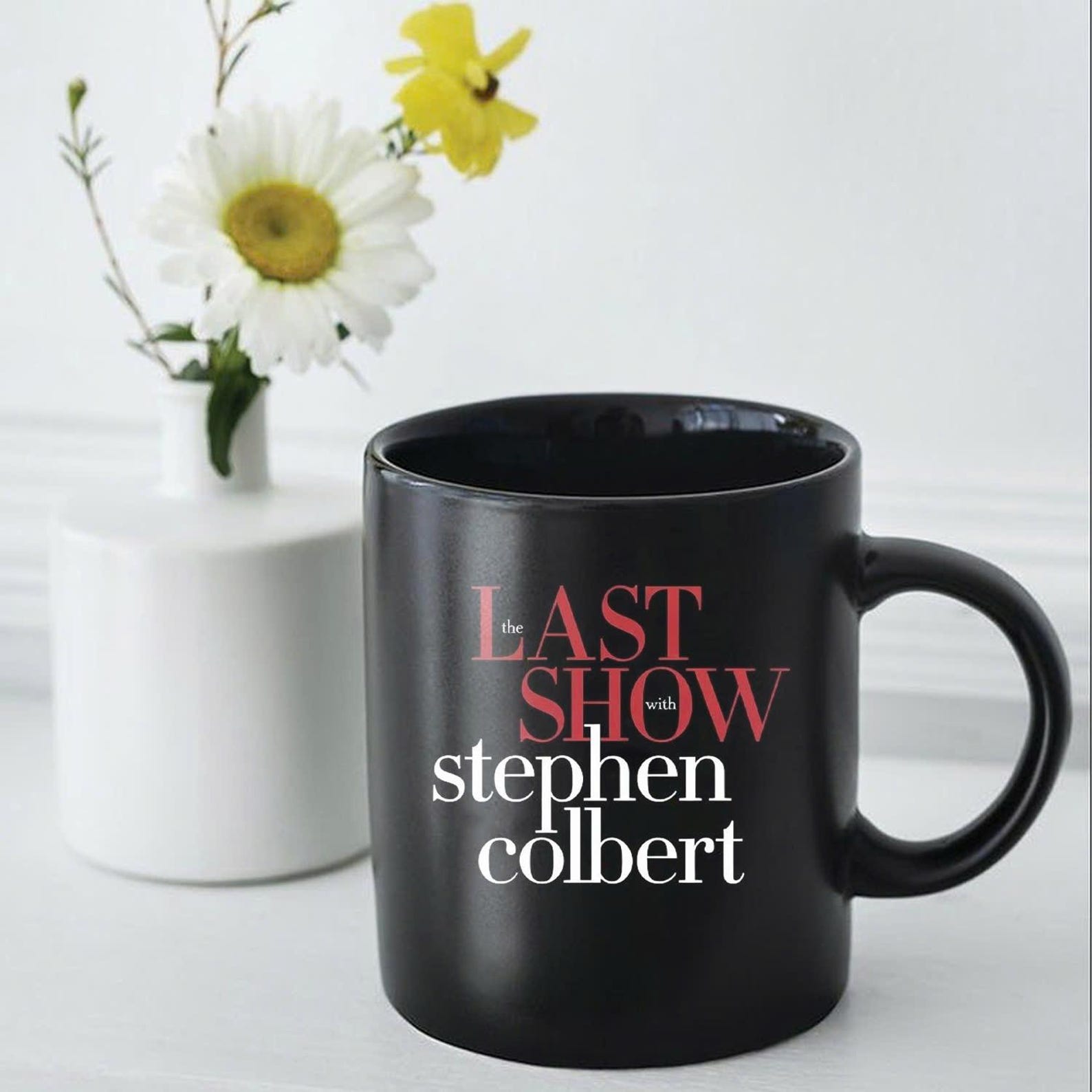 The Last Show Stephen Colbert Mug, Political Humor Coffee Cup, Late ...