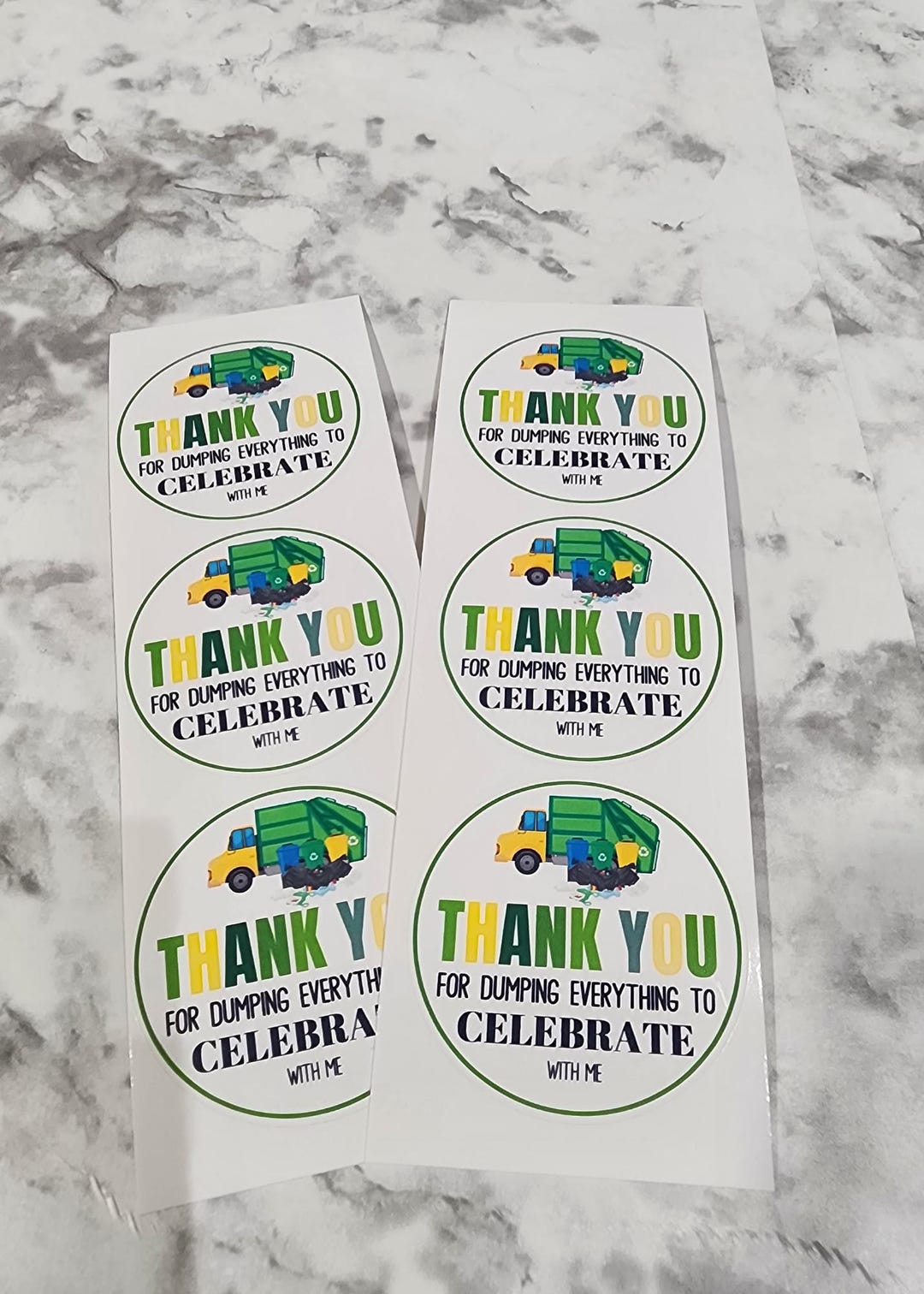 Garbage Truck Stickers Garbage Truck Labels Garbage Truck Party Garbage ...