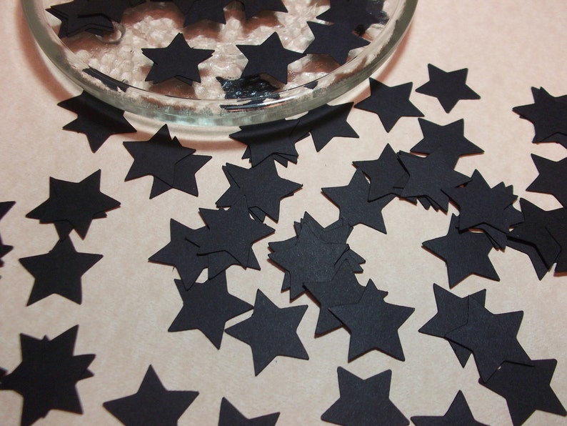 Black Star Die Cuts/embellishments - Etsy