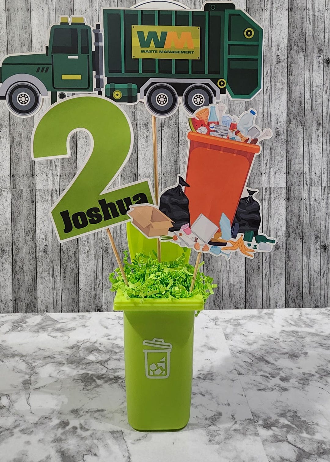 Garbage Truck Centerpiece Garbage Truck Party Trash Bash Party Supplies ...