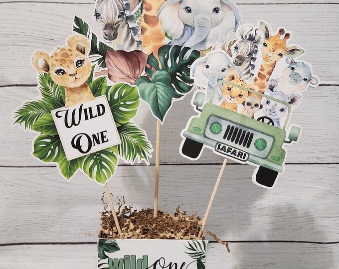 Safari Centerpiece Safari Decoration Safari Party Decoration Baby ...