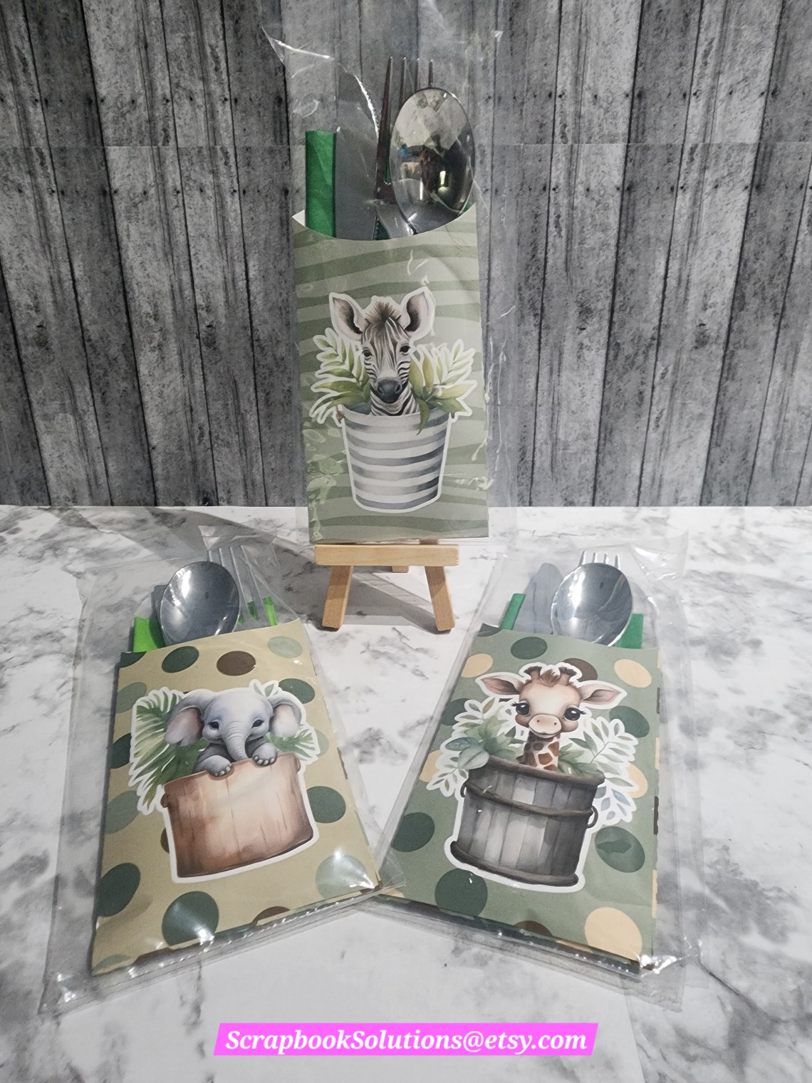 Safari Utensil Envelopes Safari Party Safari Birthday Baby Safari ...