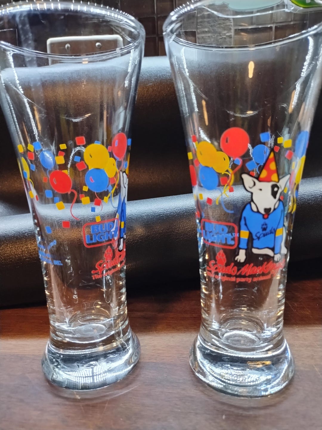 Vintage "spuds Mackenzie" Pilsner Glasses. - Etsy