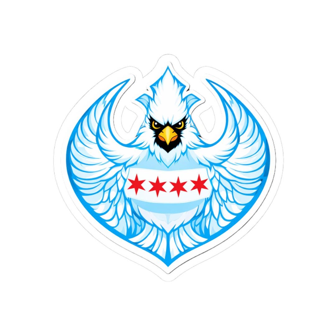 Chicago Rebel Bird Sticker | Kiss-cut Vinyl Decal - Etsy