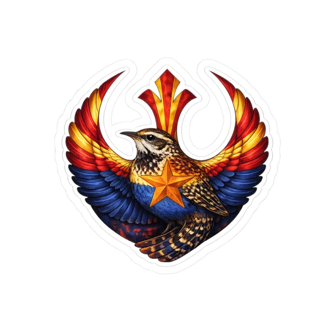 Arizona Rebel Bird Sticker | Kiss-cut Vinyl Decal - Etsy