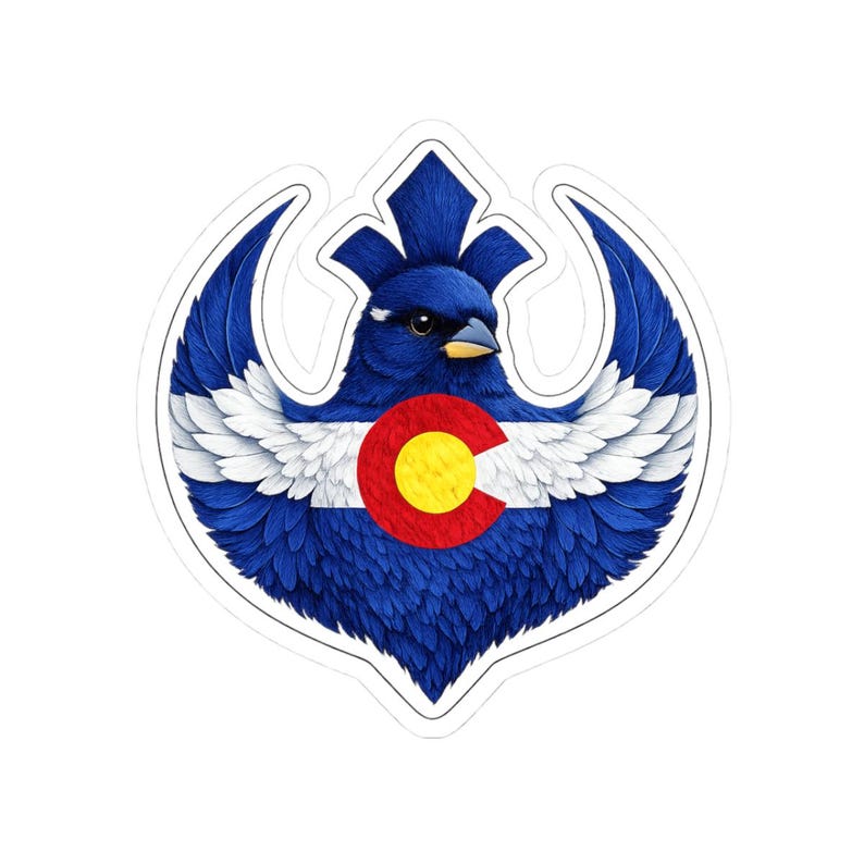 Colorado Rebel Bird | Kiss-cut Vinyl Decal - Etsy