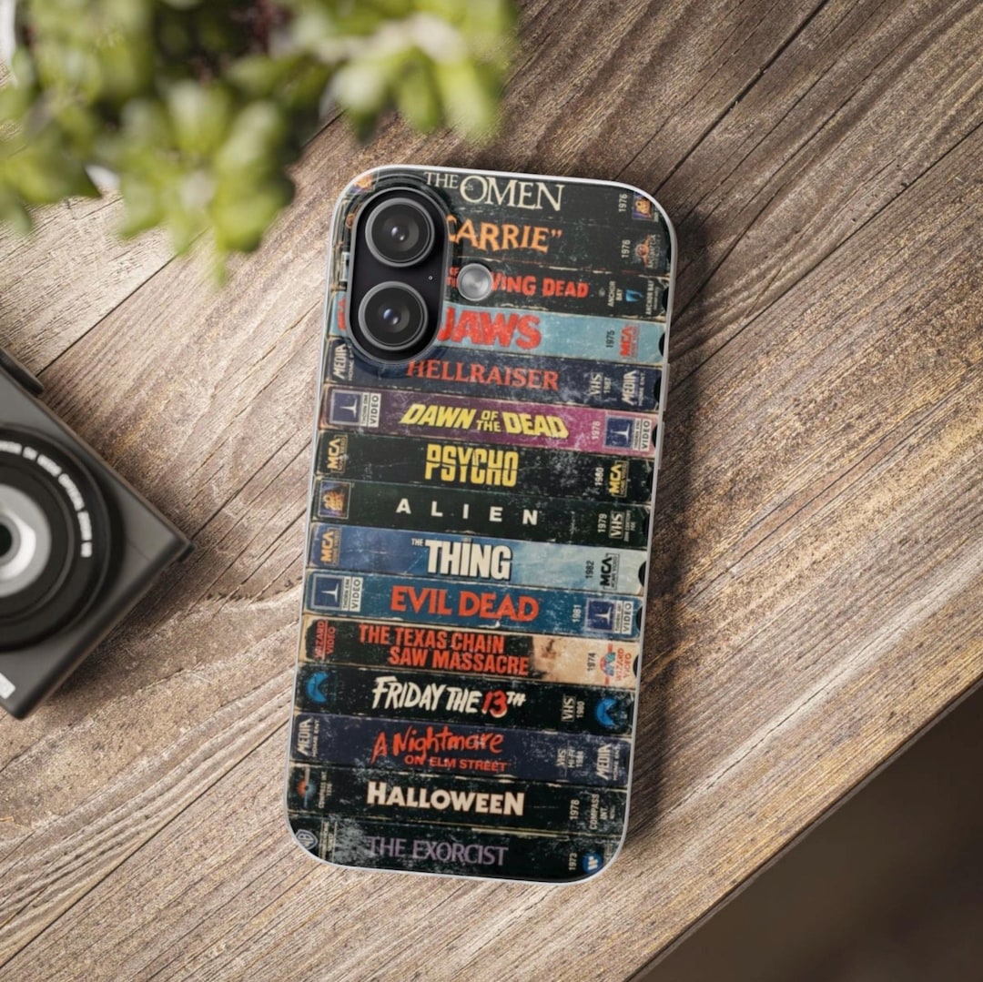 Retro Horror VHS Stack iPhone Case | Flexi Case - Etsy