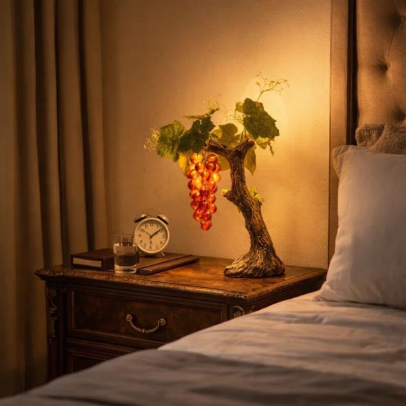 Vintage Grape Vine Lamp - Etsy