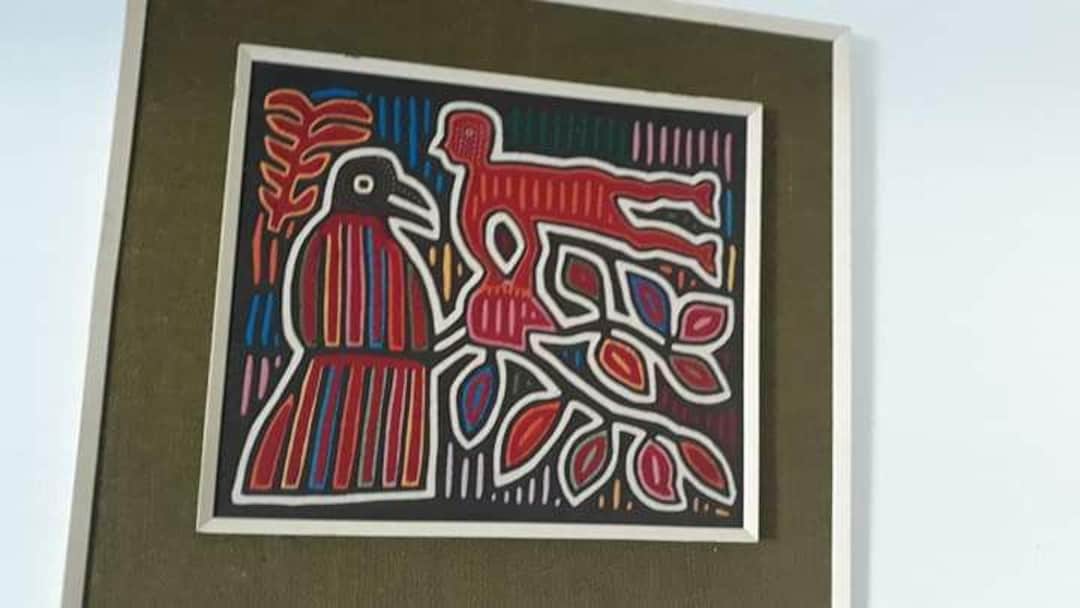 Vintage Hand-sewn Textile Kuna Native Molas From Panama, Featuring the ...