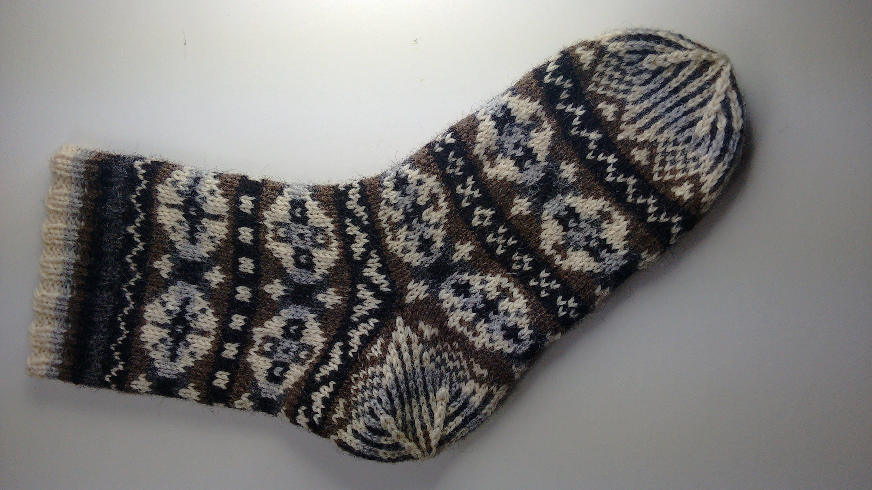 Traditional Fair- Isle Sock Pattern - Etsy