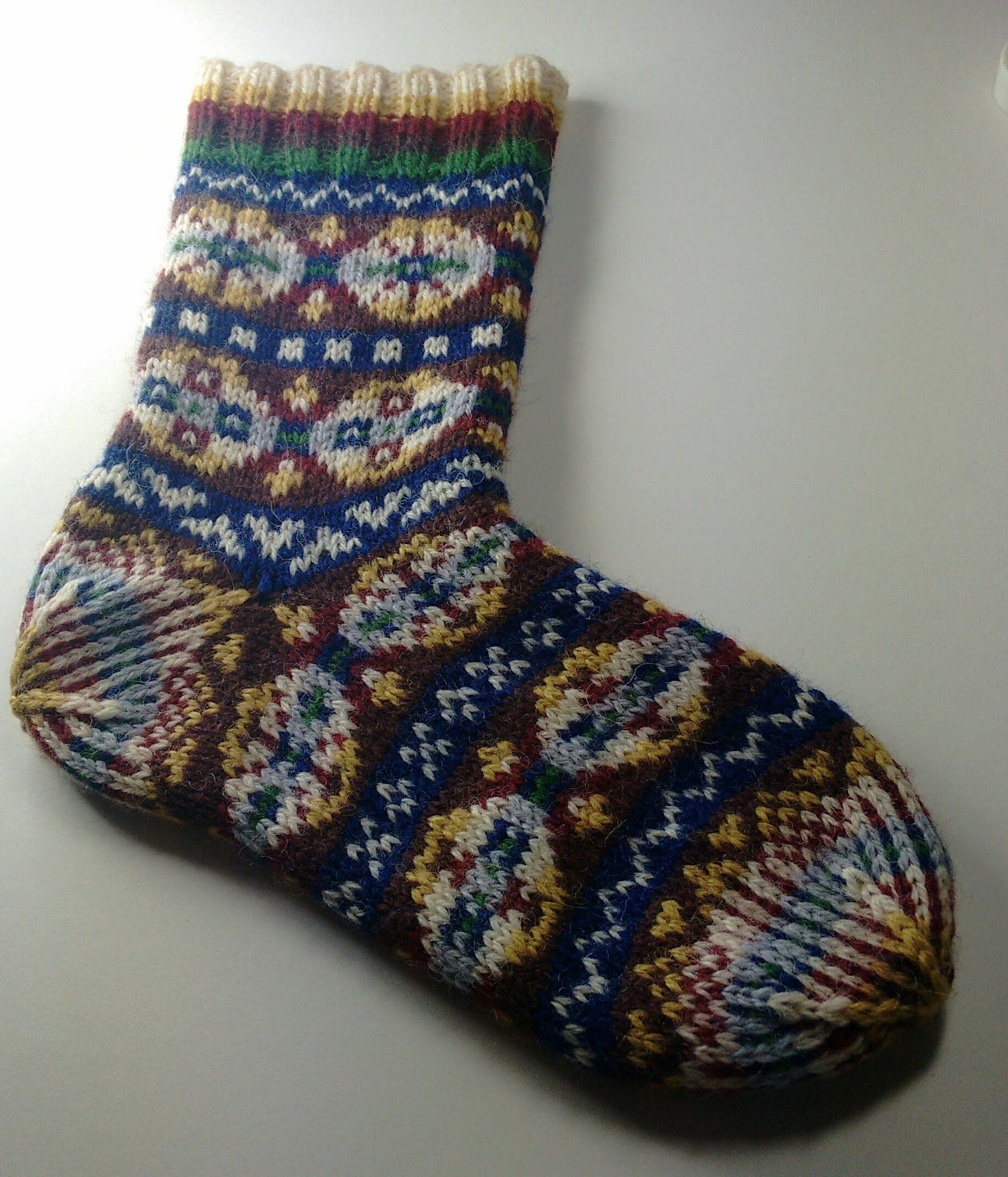 Traditional Fair- Isle Sock Pattern - Etsy