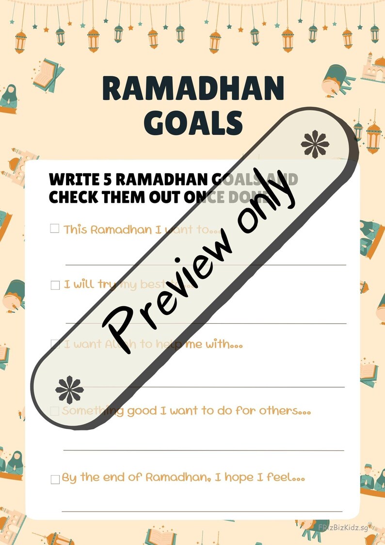 Editable Ramadan Planner for Kids | Canva Islamic Activities | 15-page ...