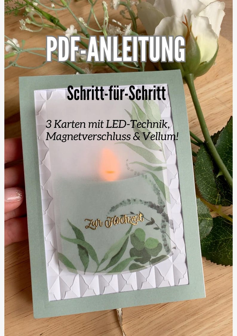 LED Flickering Light Cards – PDF - Instructions for 3 Cards With LED ...