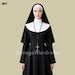 Catholic Nun Habit Full Length | Traditional Black & White Religious ...