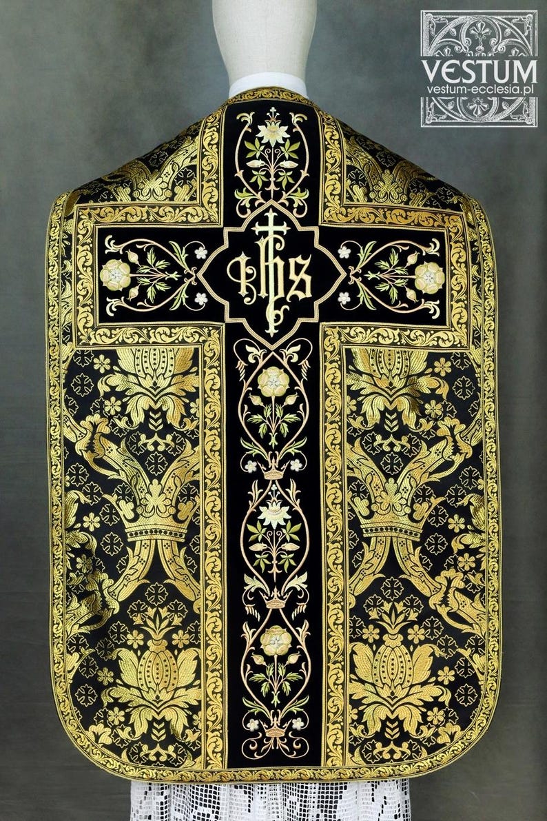 Roman Chasuble With Embroidery - Etsy