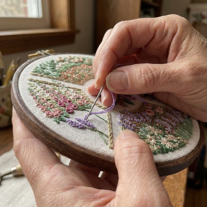 Botanical Quadrant Garden Embroidery Kit - Multi-floral DIY Craft - Etsy