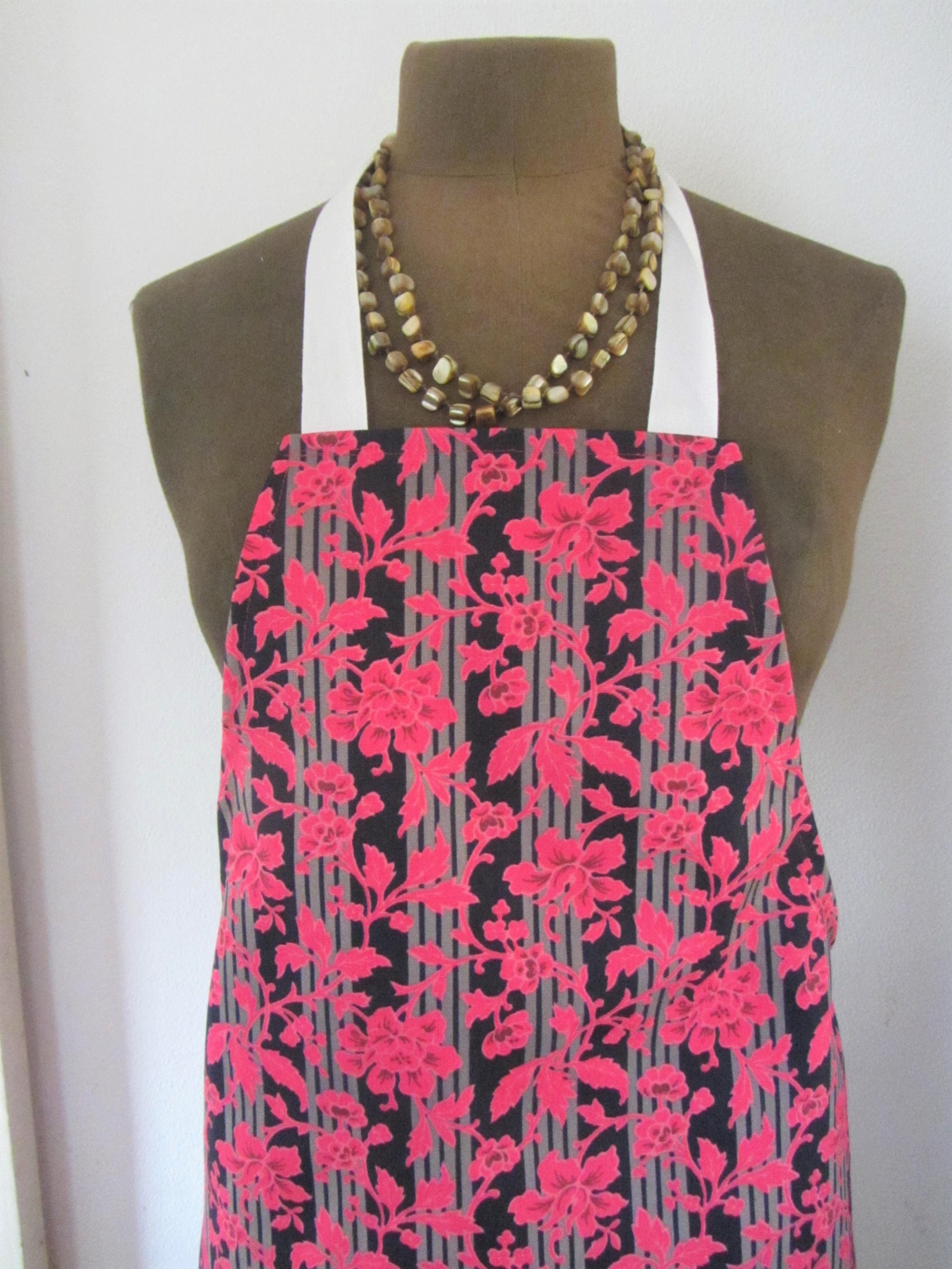 Pretty Apron in Laura Ashley Fabric Adult Apron Pink Floral - Etsy UK