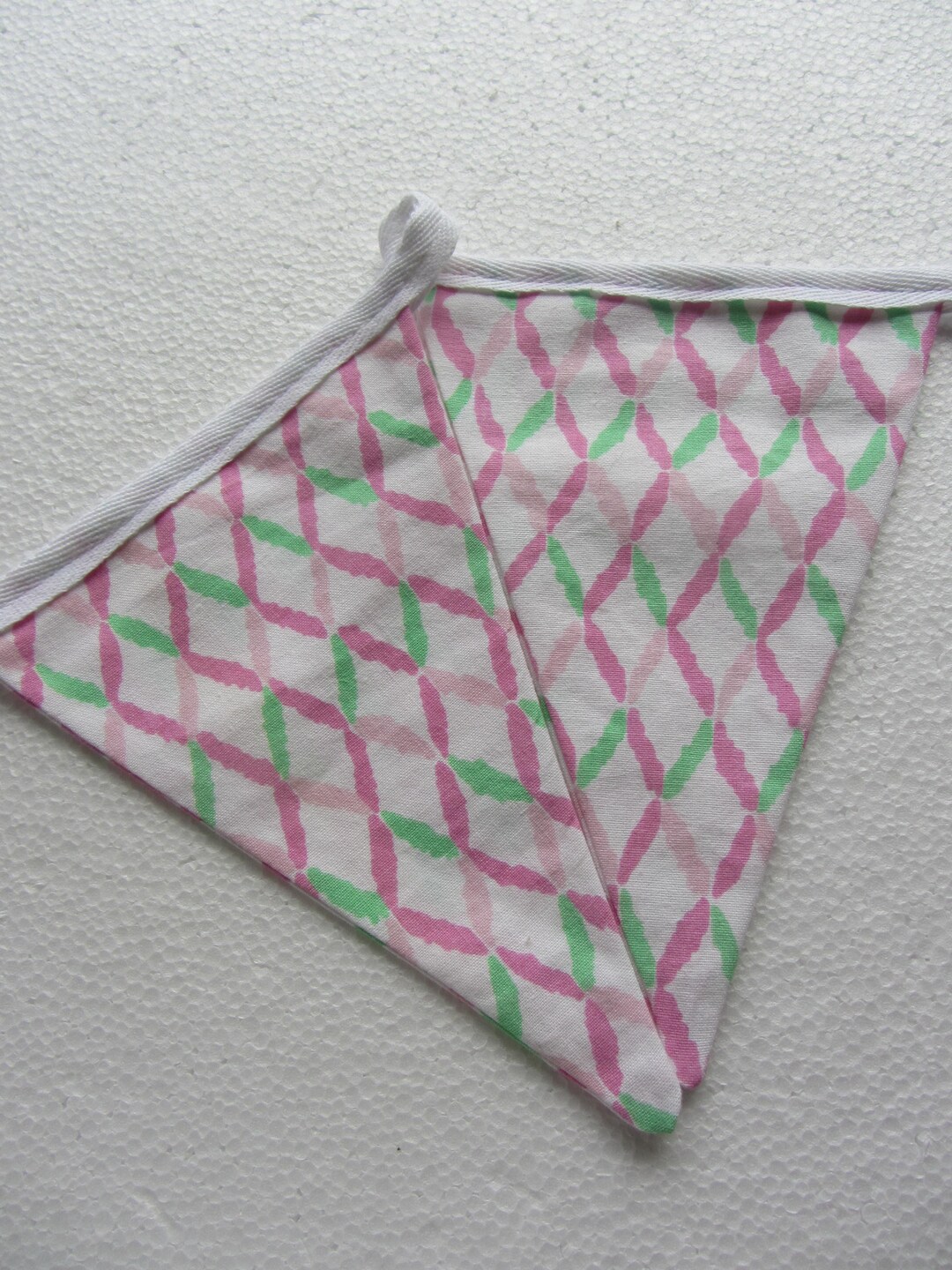 Bunting, Pink and Green Bunting, Parties, BBQ, Celebration Bunting ...