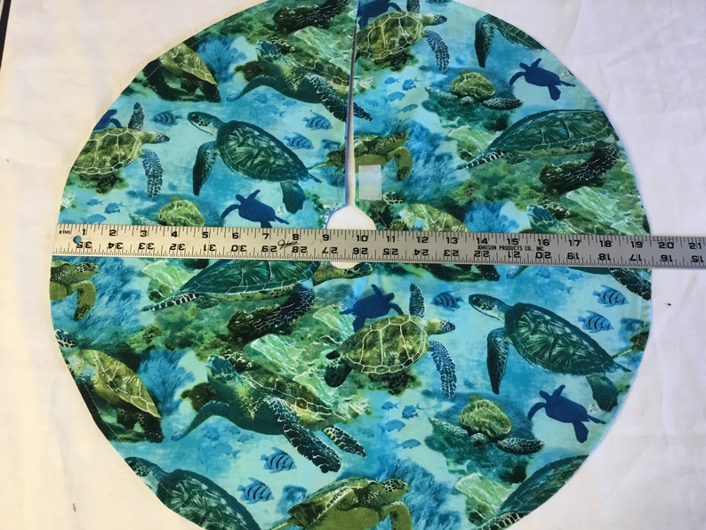 New Handmade Under the Sea Turtles Christmas Tree Skirt 20" and 35 ...