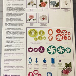 Wilton Gum Paste Flower Cut Outs Set, 28 Pieces With Instructions - Etsy