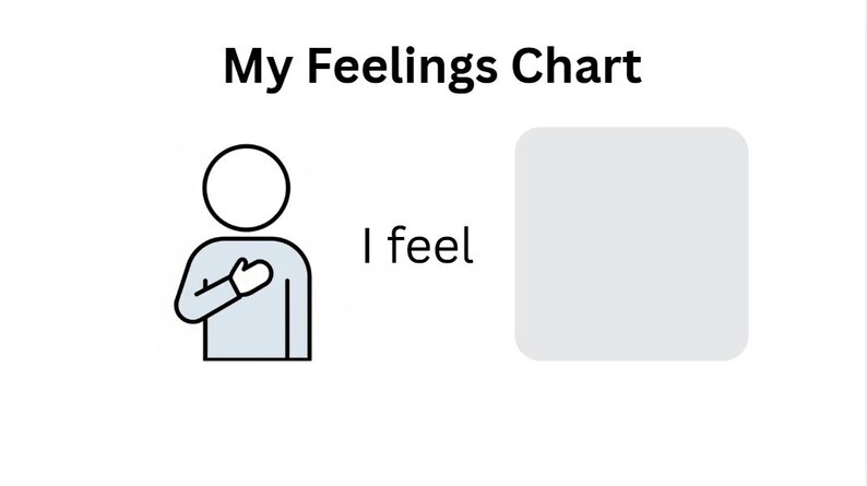 Kids Feelings Chart | Autism Emotion Visual Support, SEL Tool (digital ...