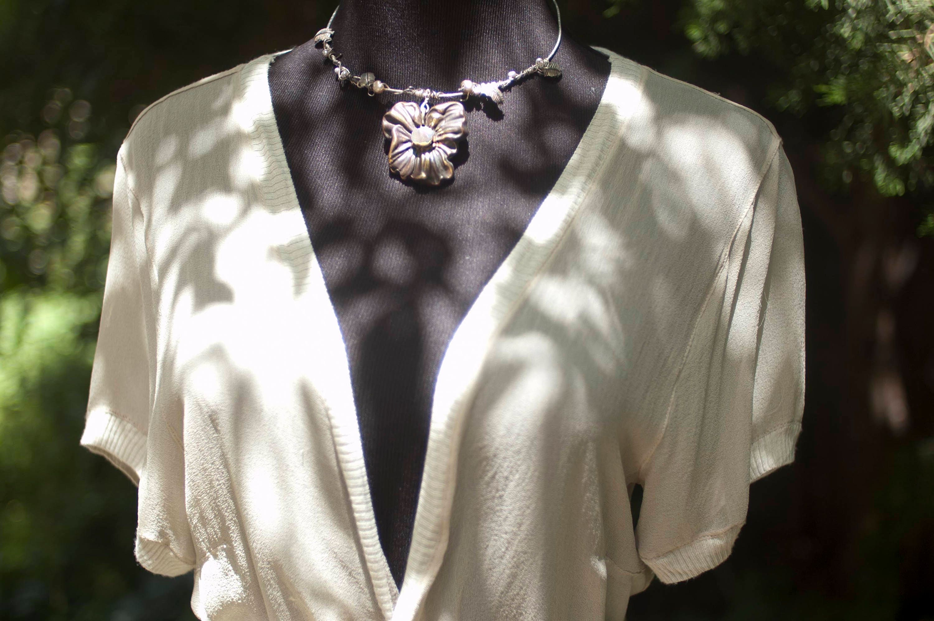 Pendant Freshwater Pearls and Mixed Metals Choker - Etsy New Zealand