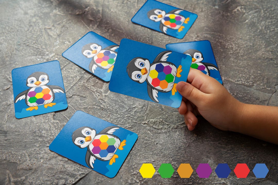 Montessori Color Matching Activity for Toddlers 1-3 | Penguin Printable ...