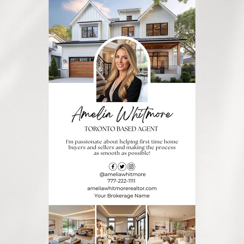 Realtor Canva Template Digital Download Meet Your Agent Textable ...