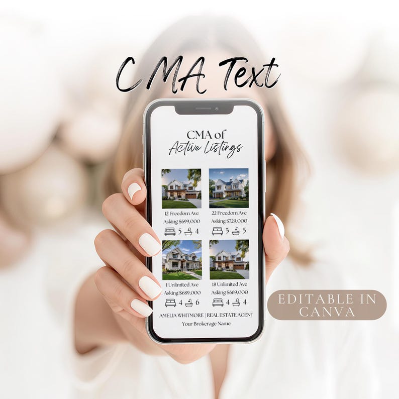 CMA Fully Custom Real Estate Template Market Analysis Comparative ...