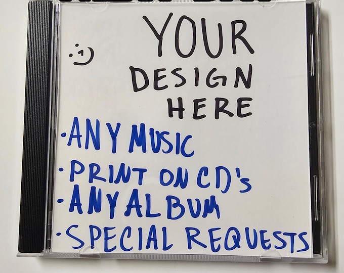 Design Your CD & Jewel Case Design. Any Music or Album Personalized ...
