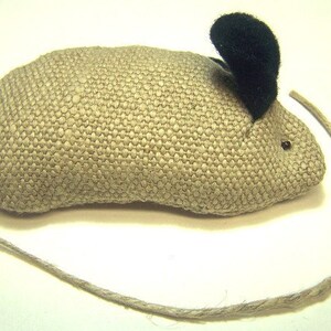 Handmade Hemp Catnip Mouse Toy - Etsy